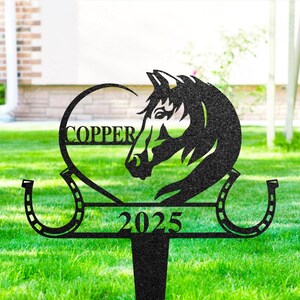 Horse Memorial Plaque, Custom Horse Loss Gift, Personalized Horseshoe ...