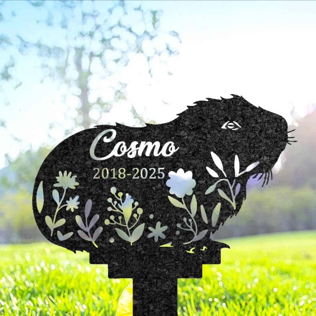 Personalized Guinea Pig Memorial Stake, Custom Pet Grave Marker ...