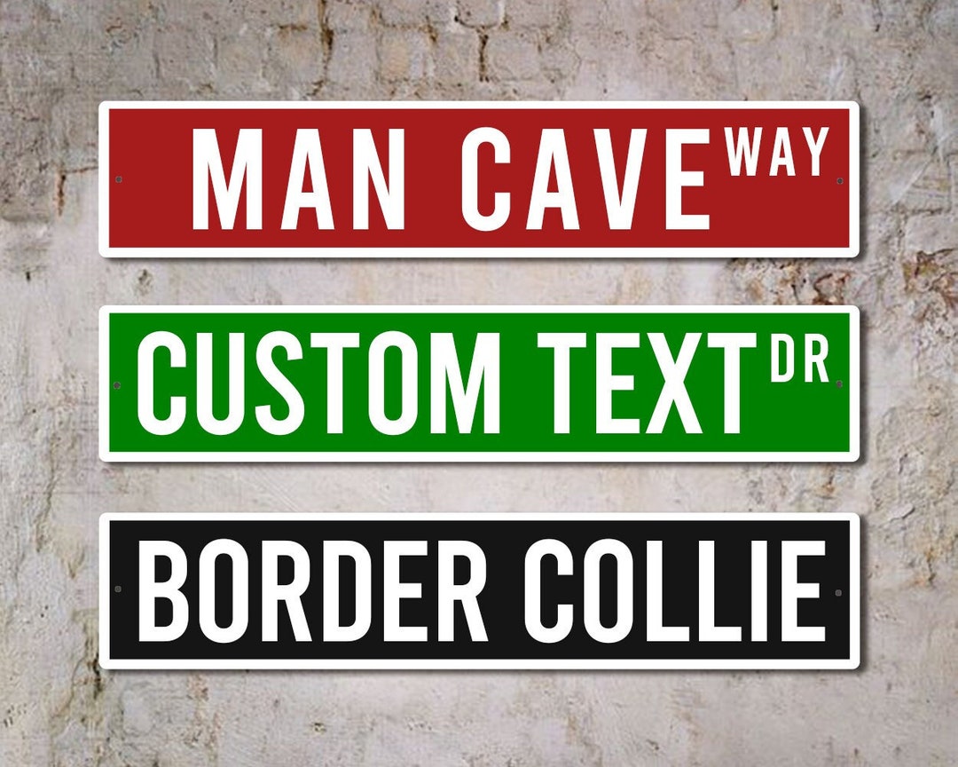 Custom Street Sign, Metal Street Sign, Personalized Street Sign,custom ...