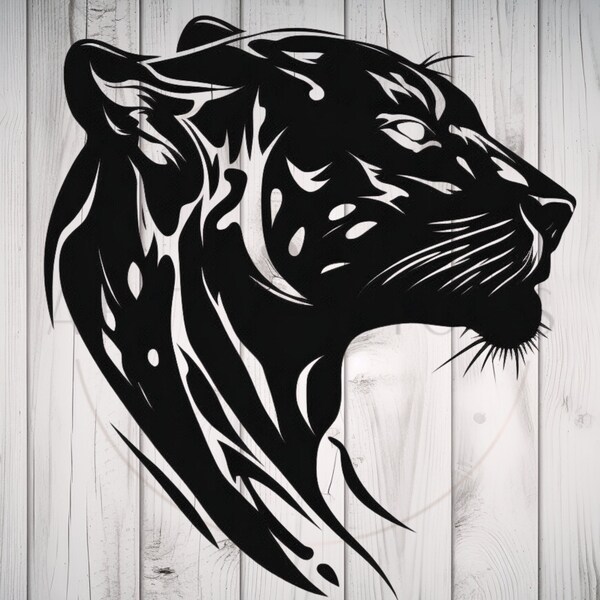 Panther Outline Dxf - Etsy