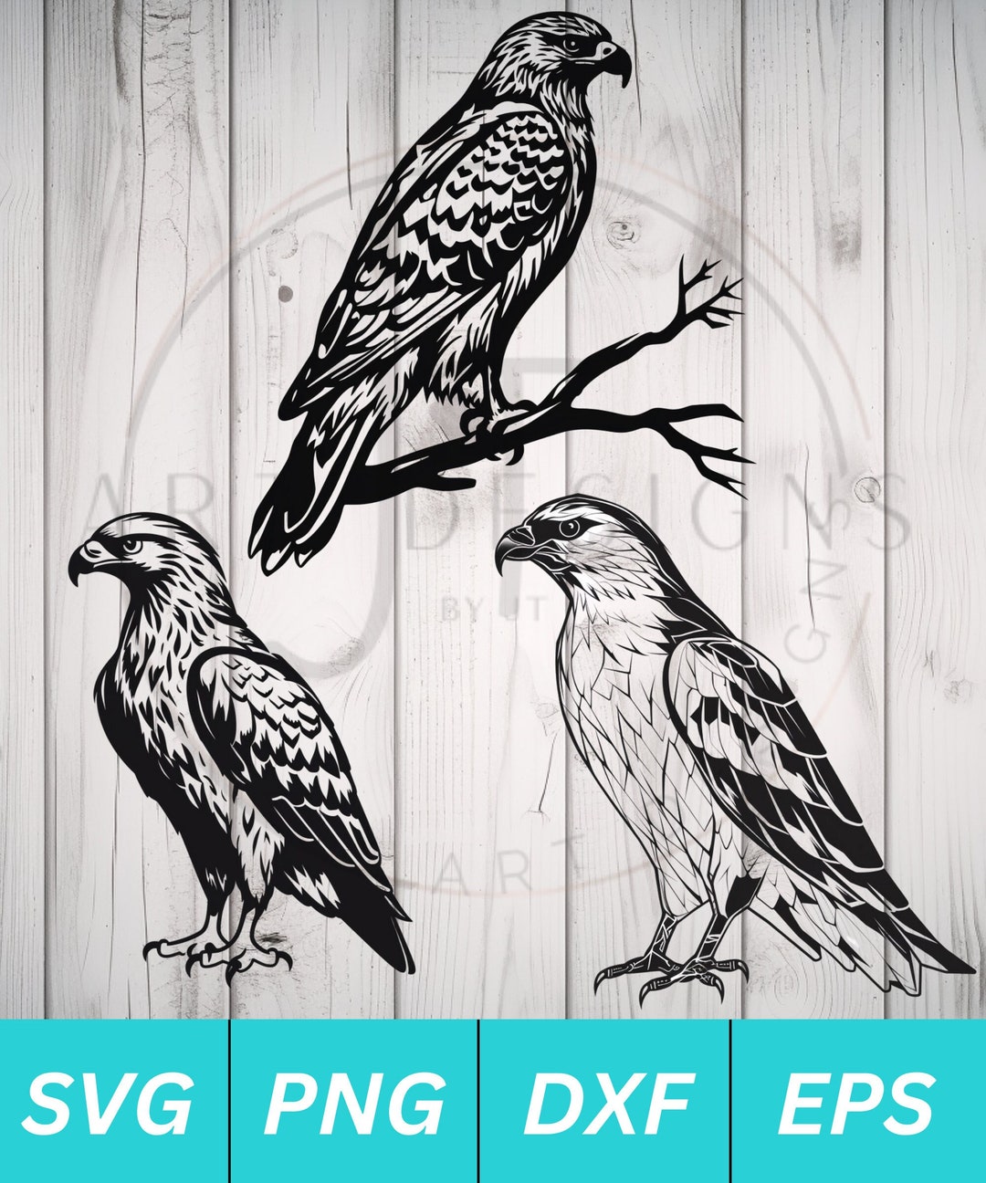 Hawk SVG for Cricut Silhouette Etc. SVG PNG Dxf Eps Files Included - Etsy