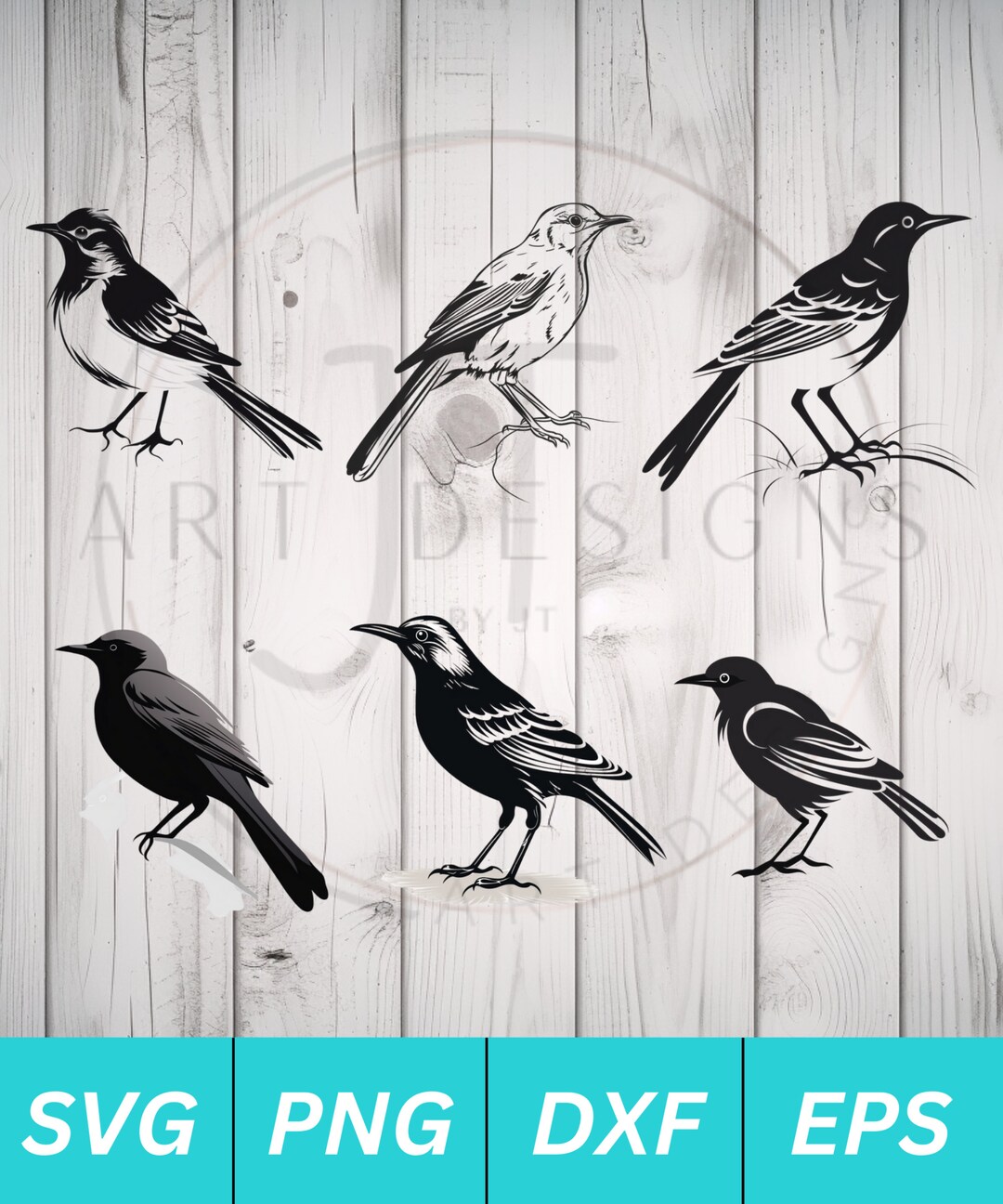 Mockingbird SVG Bundle for Cricut Silhouette Etc. SVG PNG Dxf Eps ...