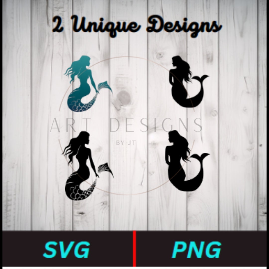 Mermaid SVG PNG Bundle - Etsy
