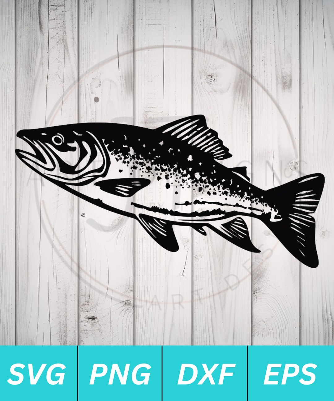 Trout SVG for Cricut Silhouette Etc. SVG PNG Dxf Eps Files Included - Etsy
