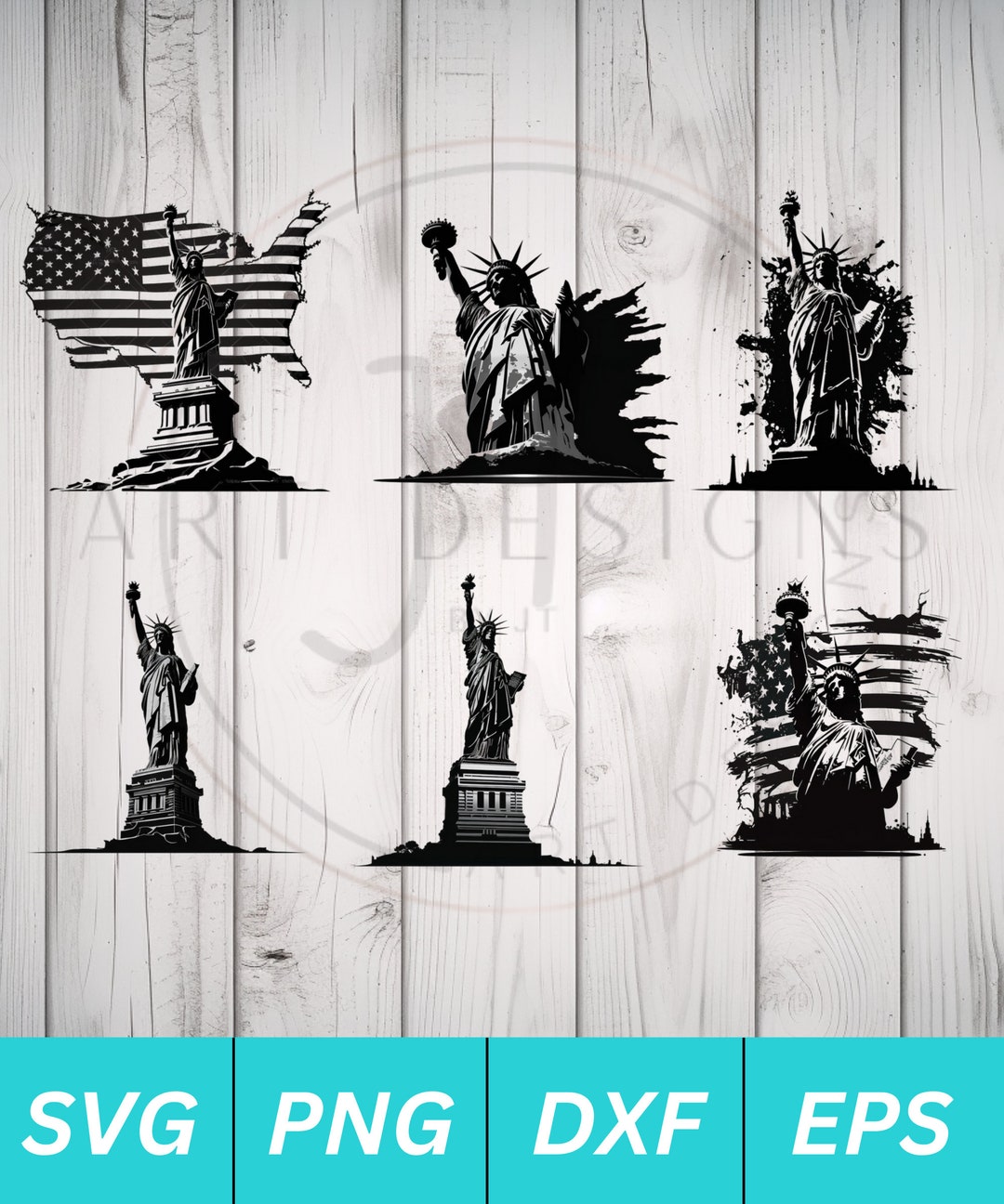 Statue of Liberty SVG - Etsy