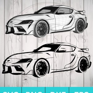 2023 GR Supra SVG for Cricut Silhouette Etc. SVG Png Dxf Eps Files ...