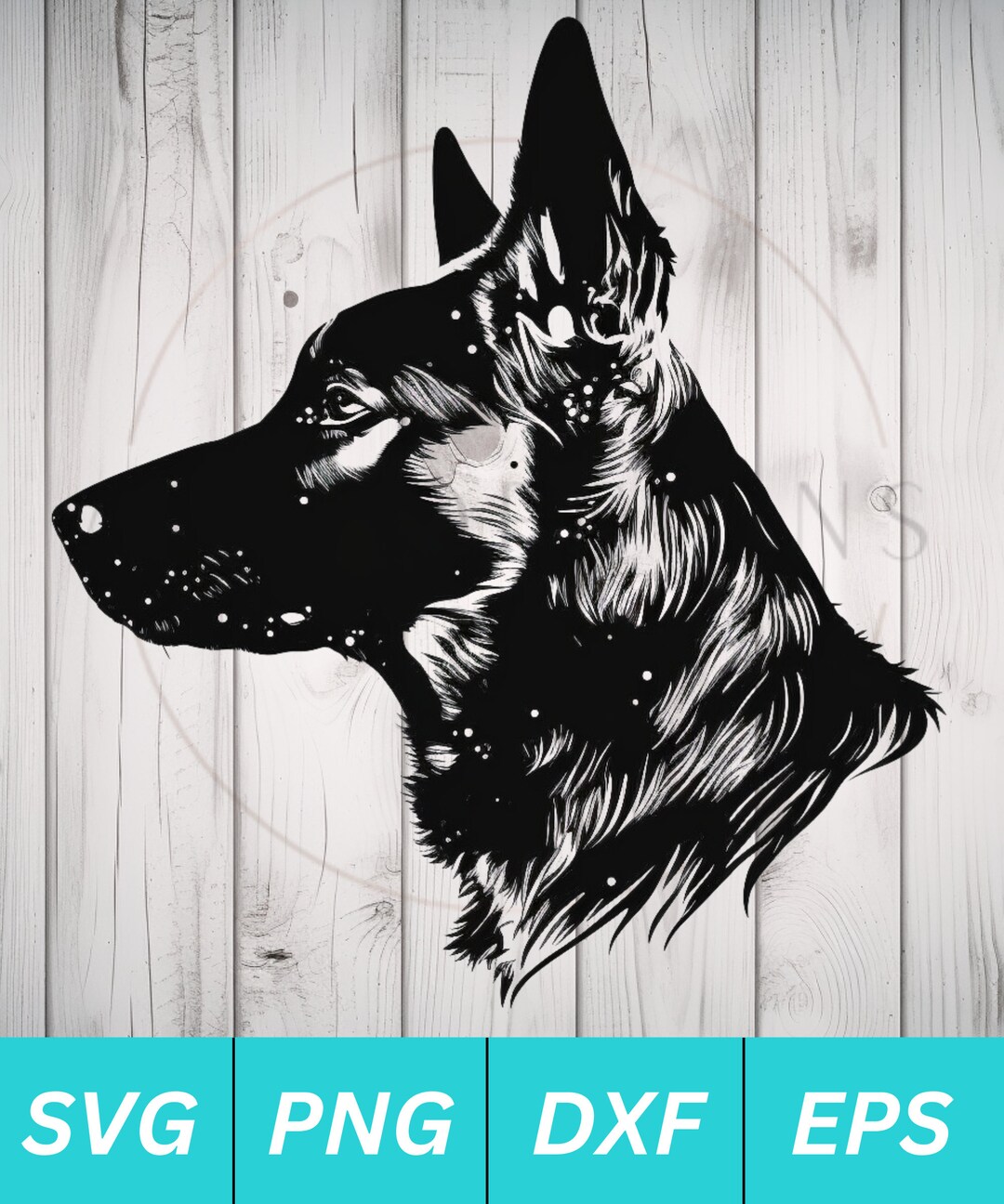K9 Head SVG for Cricut Silhouette Etc. SVG PNG Dxf Eps Files Included ...
