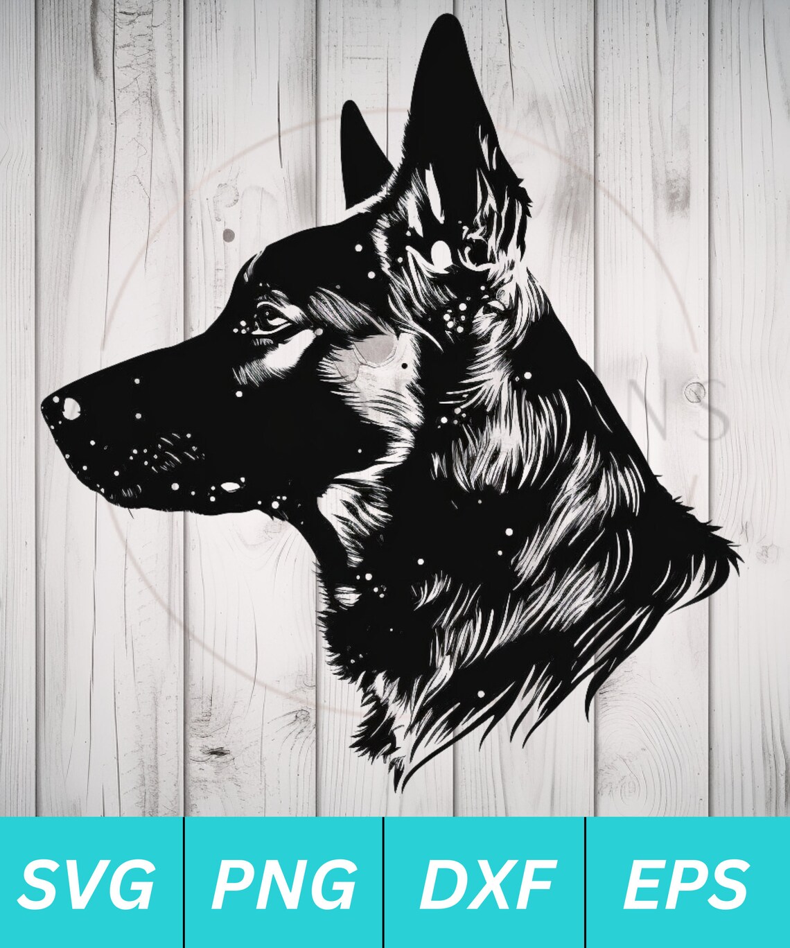 K9 Head SVG for Cricut Silhouette Etc. SVG PNG Dxf Eps Files Included ...