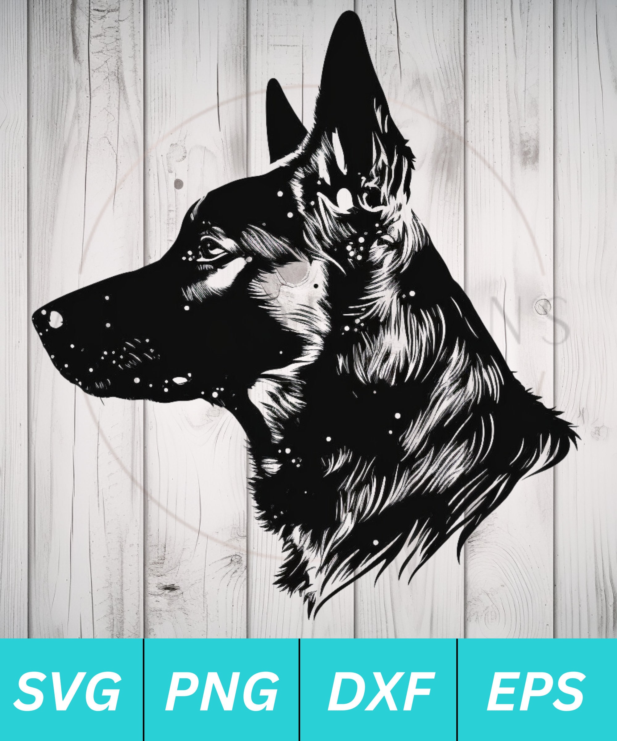 K9 Head SVG for Cricut Silhouette Etc. SVG PNG Dxf Eps Files Included ...