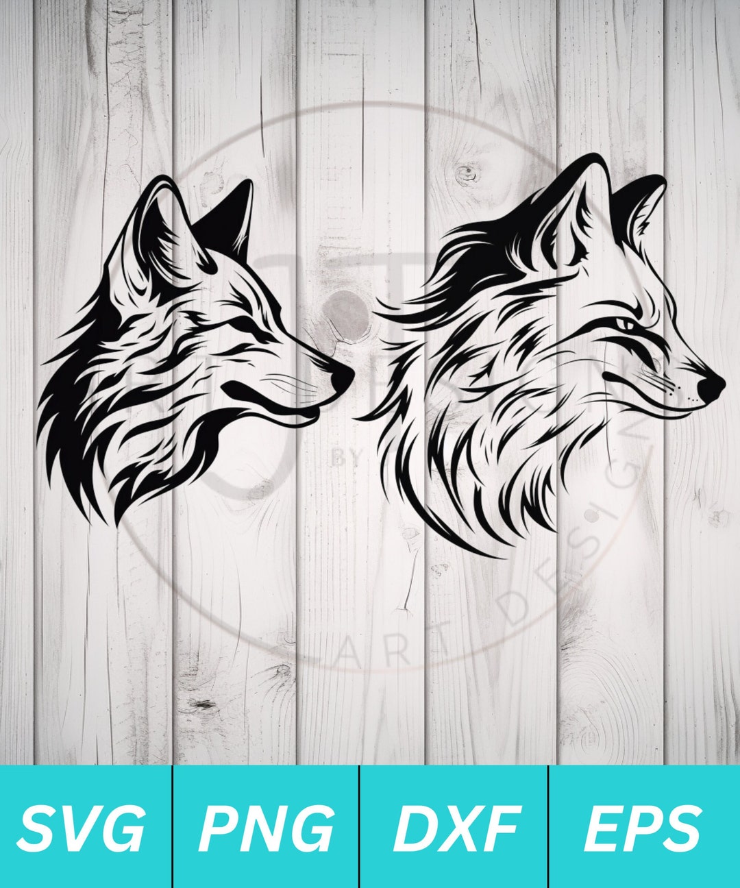 Fox Head SVG for Cricut Silhouette Etc. SVG PNG Dxf Eps Files Included ...
