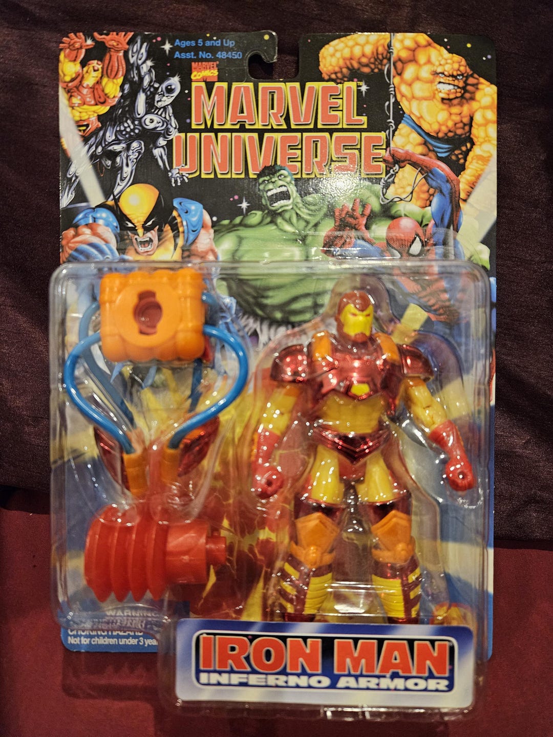 Iron Man, Marvel Universe, Inferno Armor, Action Figure, 1996 Toybiz ...