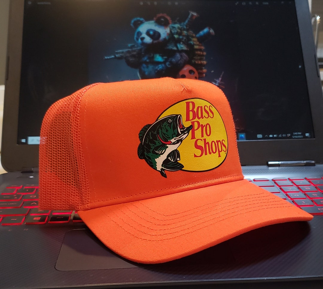 Bass Pro Shops Hat Mesh Adjustable Snapback Trucker Fishing Outdoor Cap ...