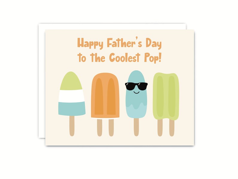 Happy Father's Day to the Coolest Pop Greeting Card - Etsy
