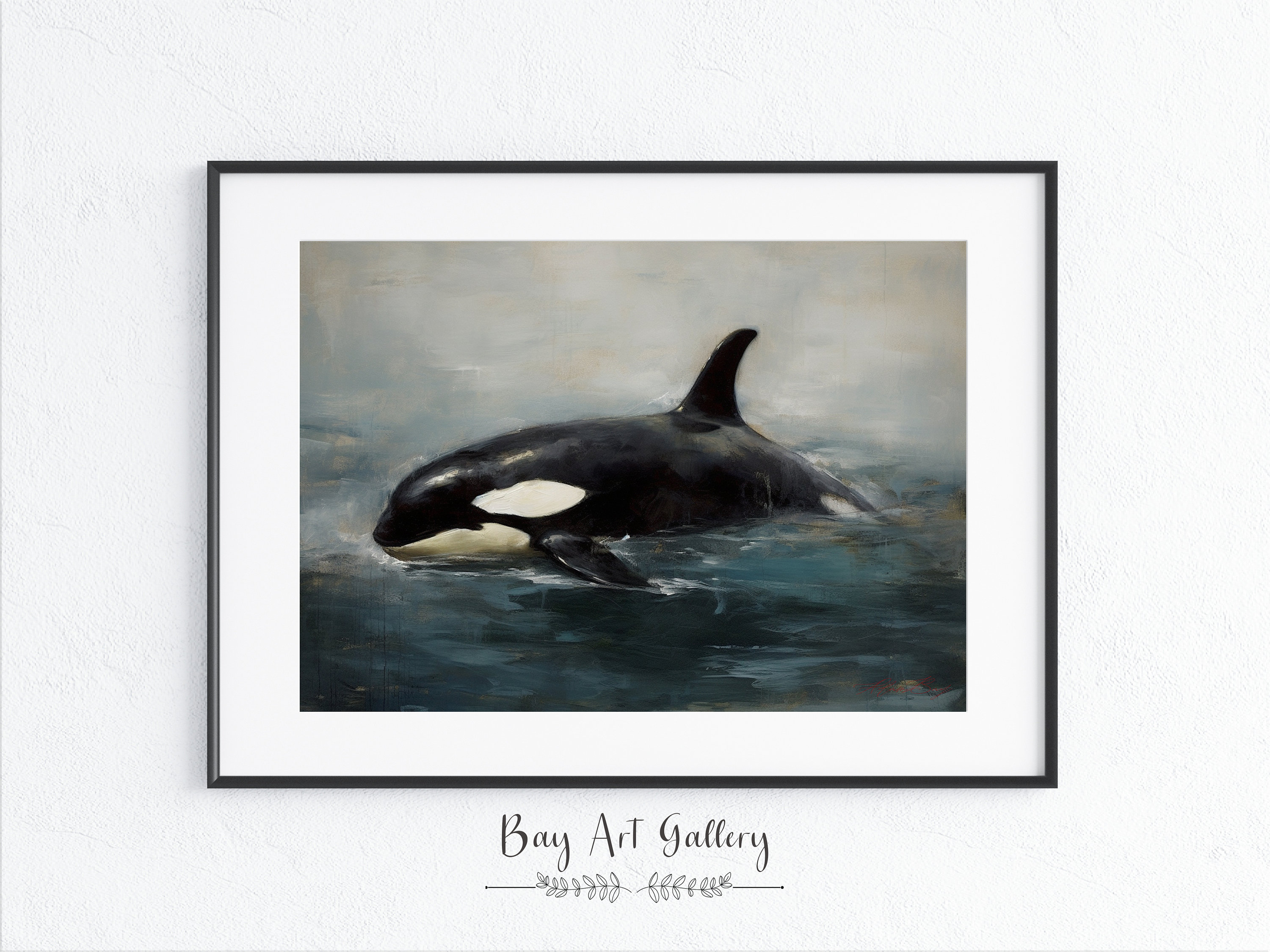 Killer Whale Whale Art Whale Oil Painting 01 - Etsy