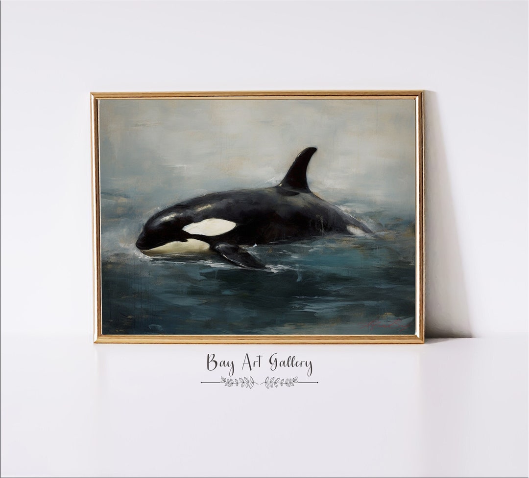 Killer Whale Whale Art Whale Oil Painting 01 - Etsy