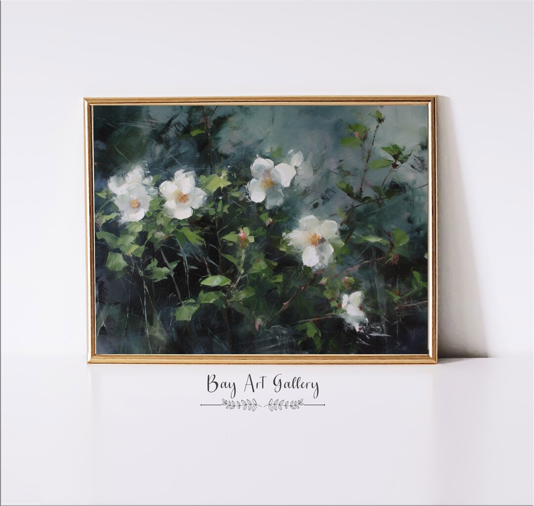 Rose Wall Art | Floral Art Print | PRINTABLE | Wild Roses | Flower ...