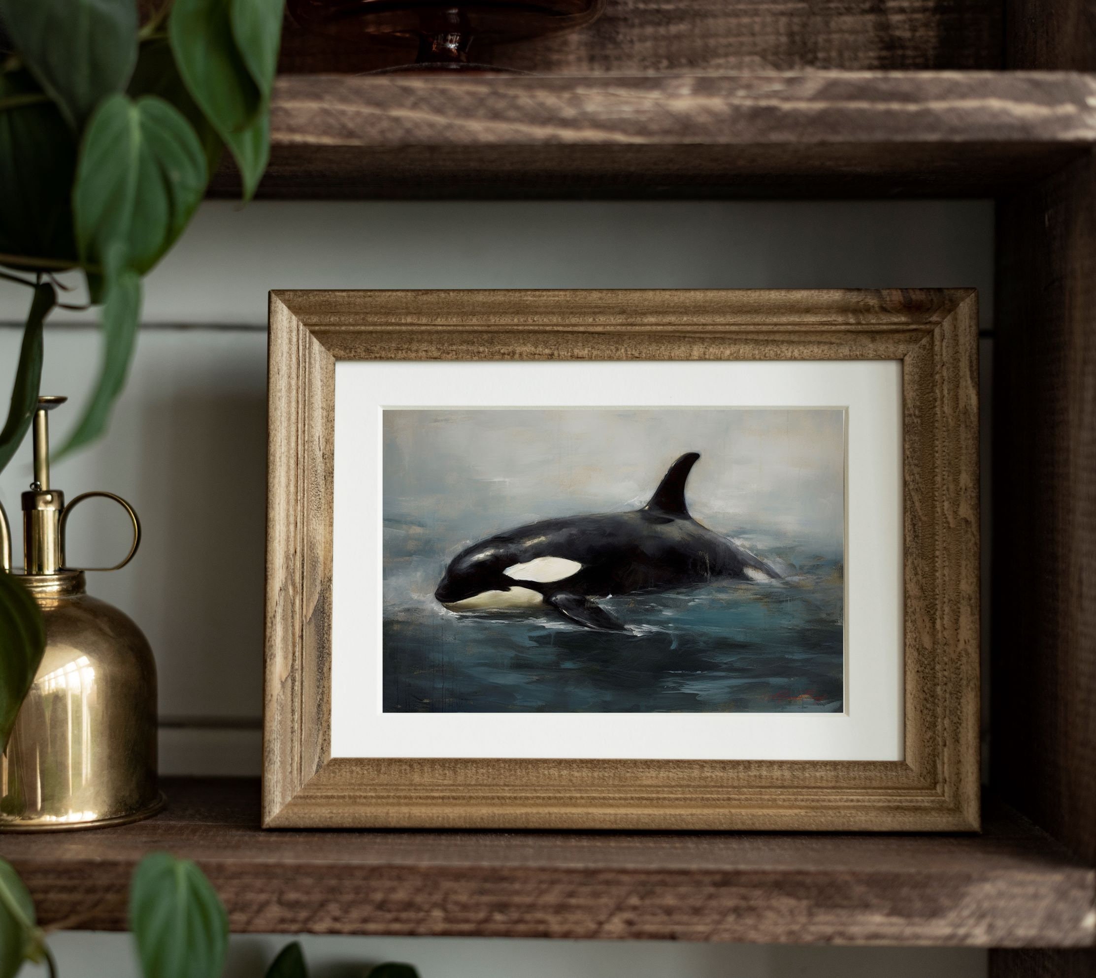 Killer Whale Whale Art Whale Oil Painting 01 - Etsy