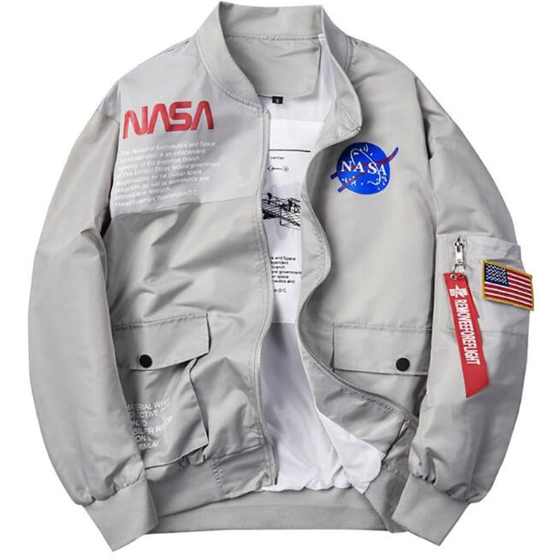 NASA Bomber Space Jacket Zip Up - Etsy