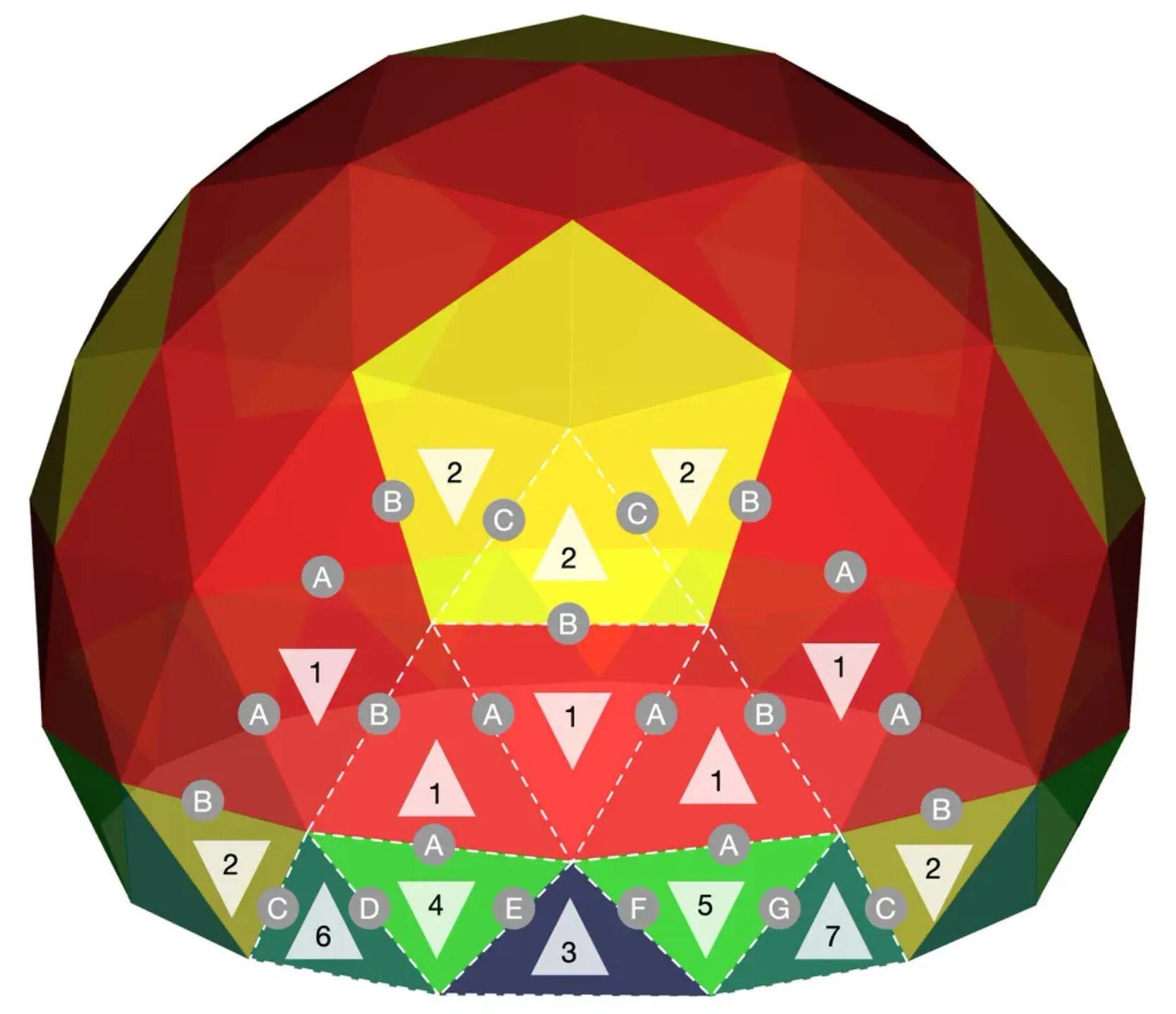 3D Printed Cat House Triangle Geodesic Dome - Etsy