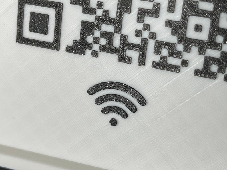 3D Printed WIFI QR Code Panel - Etsy 3D Printed WIFI QR Code Panel - Etsy