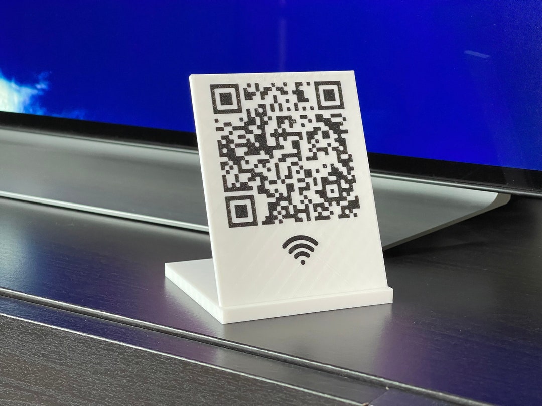 3D Printed WIFI QR Code Panel - Etsy 3D Printed WIFI QR Code Panel - Etsy