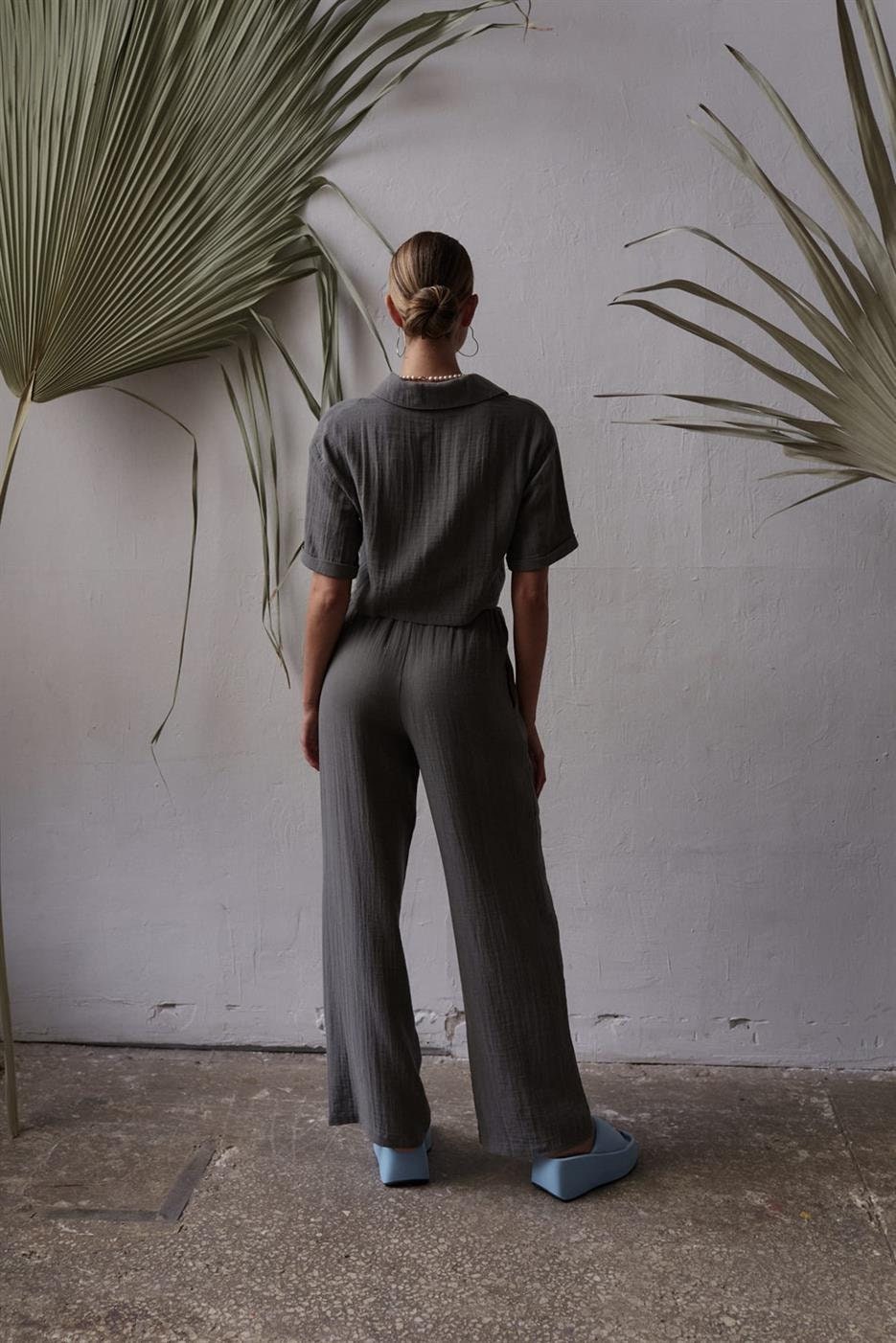 Linen Matching Set,linen Two Piece Set,linen Short Sleeve Shirt,linen ...