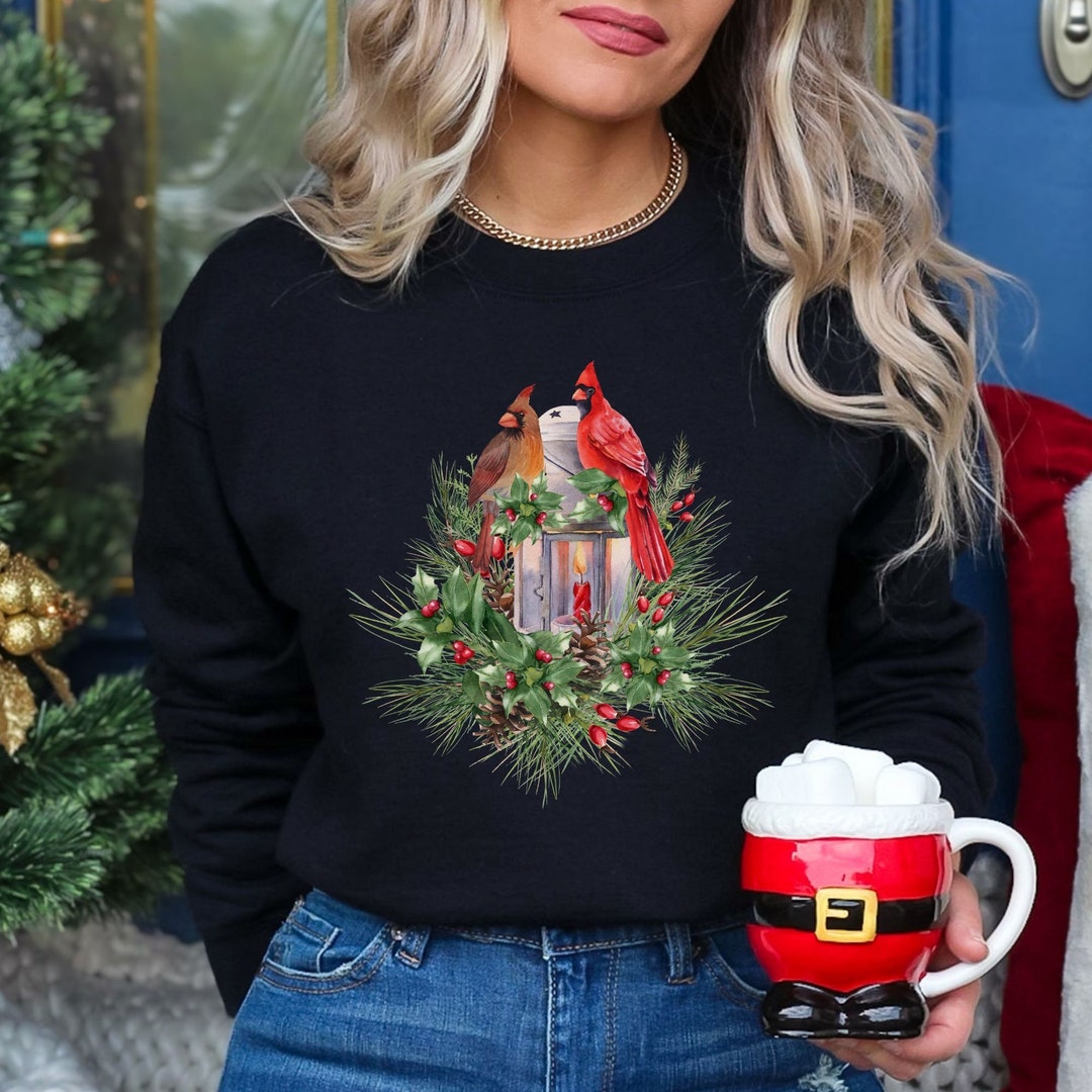 Cardinal Bird Sweatshirt, Cardinal Lover Gift, Red Cardinal Shirt ...