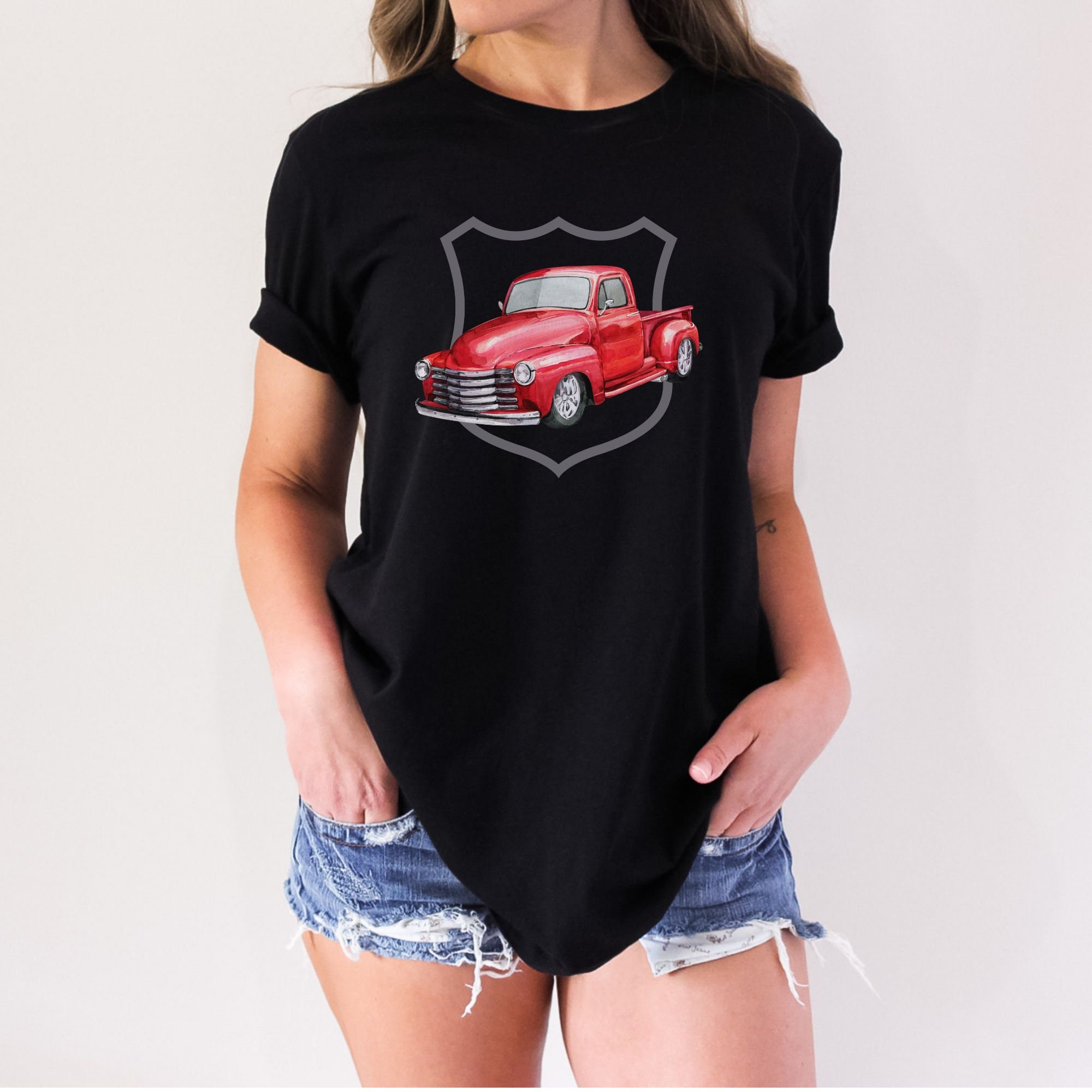 Old Red Pickup Truck Shirt, Old Truck Shirt, Vintage Truck Shirt ...
