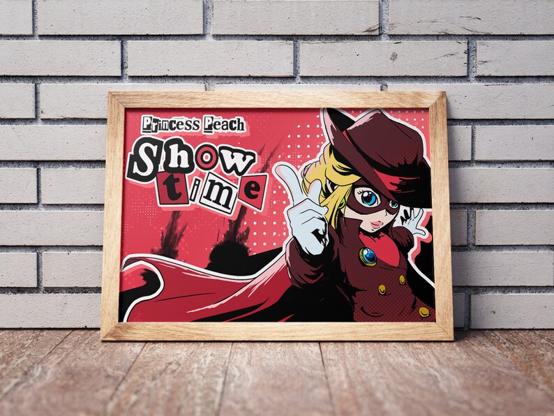 Princess Peach Showtime! X Persona 5 Crossover Fan Art Poster ...