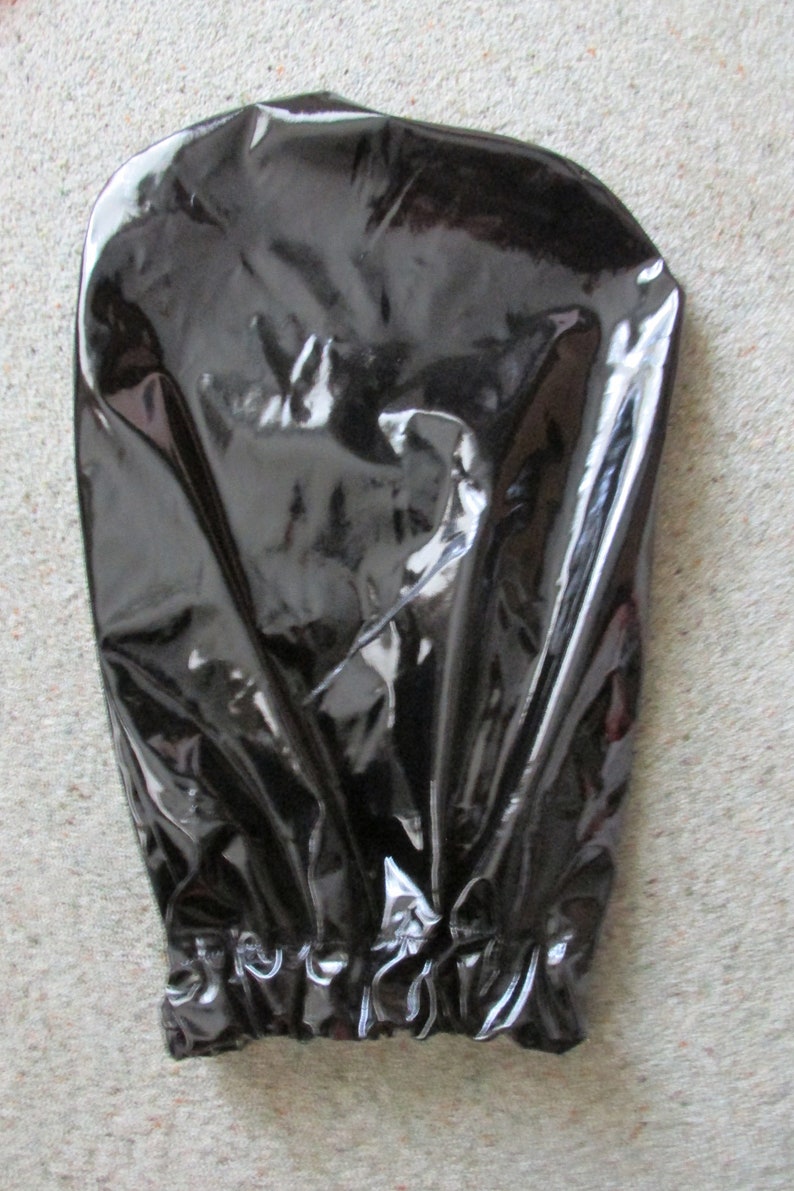 Black High Gloss PVC Gimp Hood - Etsy