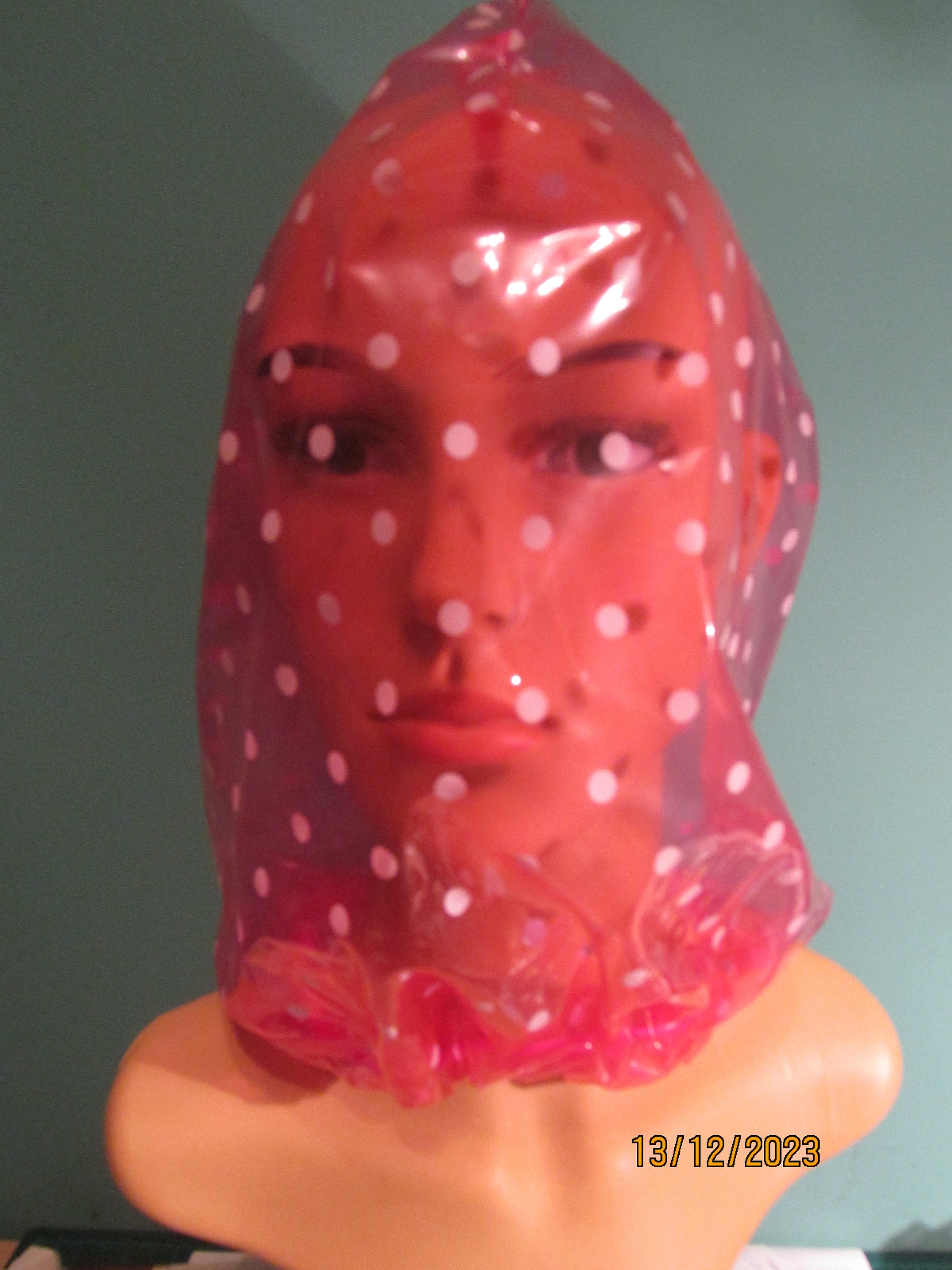 PVC U LIKE Hood Pink Polka Dot - Etsy