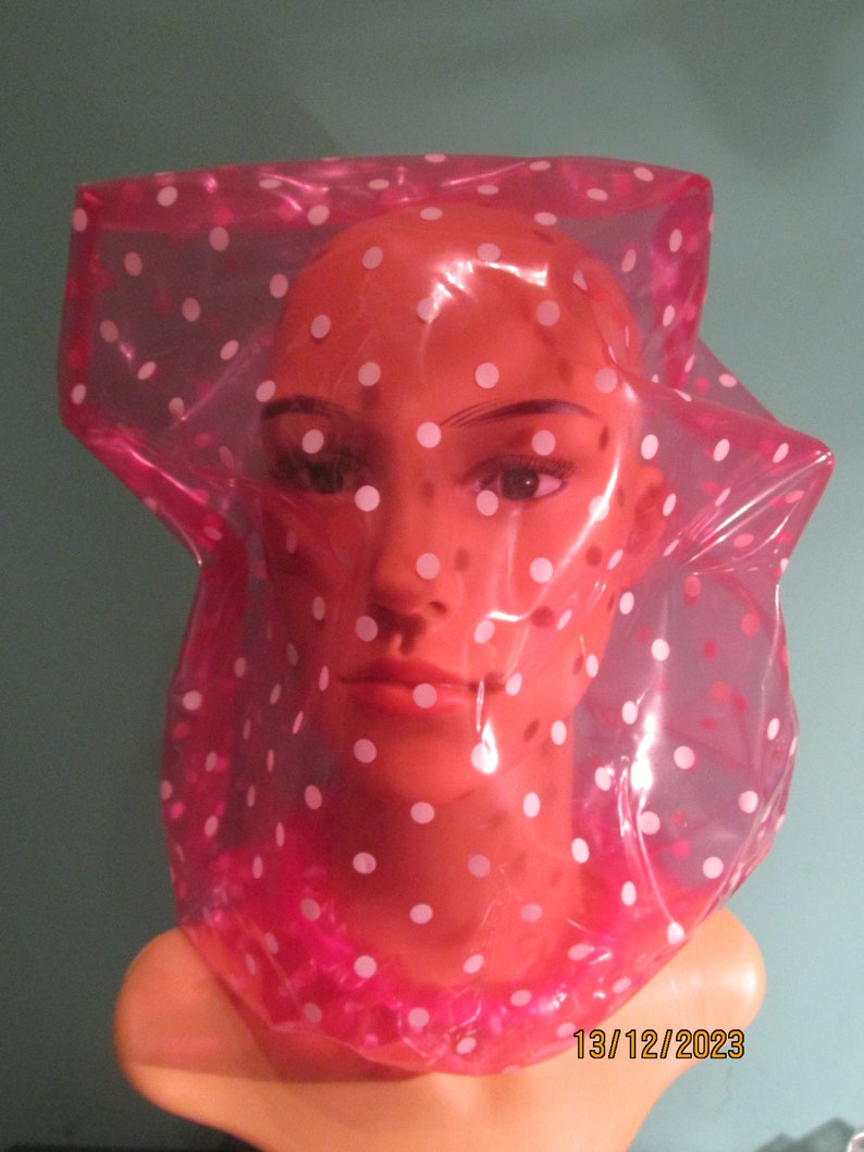 PVC U LIKE Hood Pink Polka Dot - Etsy