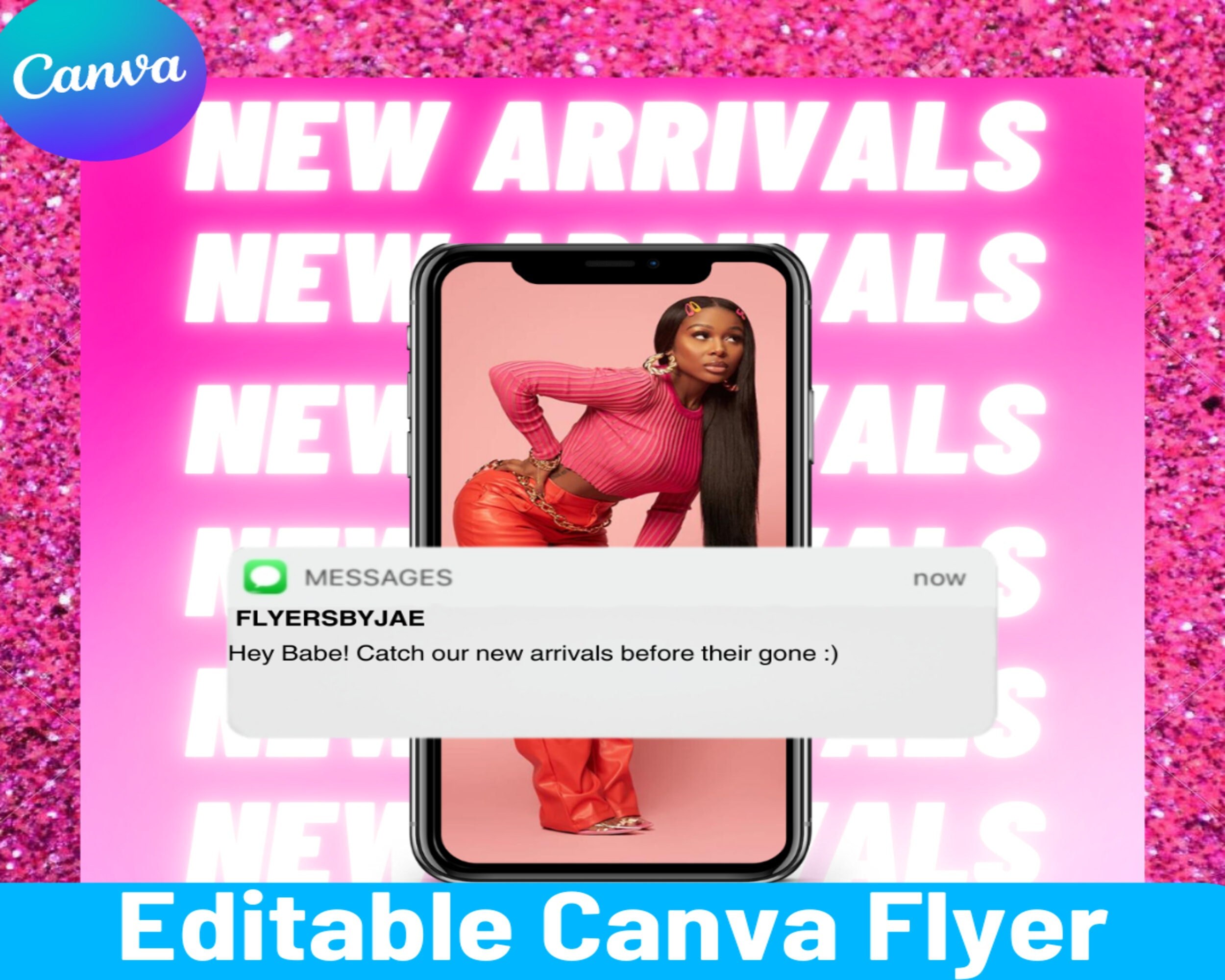 New Arrivals Flyer, Business Flyer, DIY New Arrivals Flyer, Canvas ...