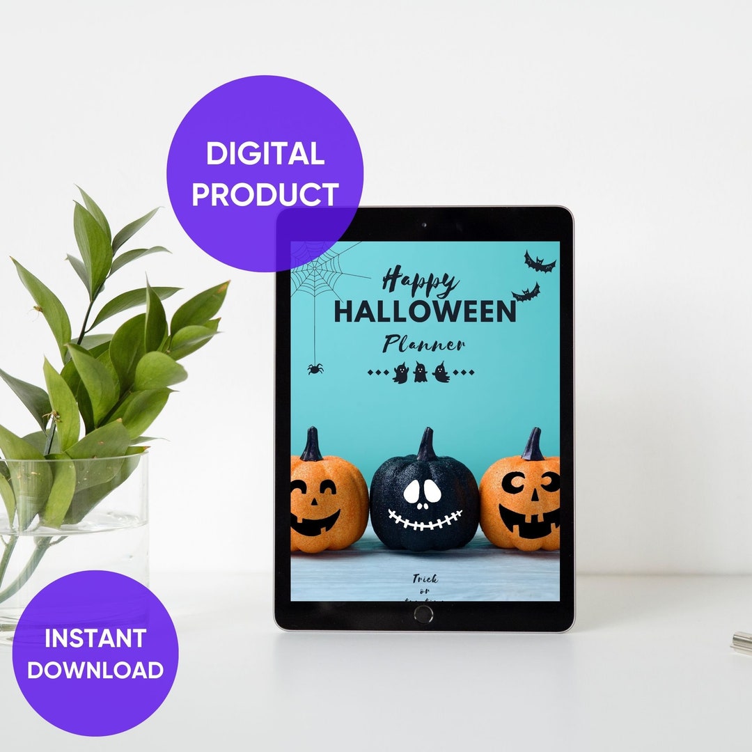 HALLOWEEN Planner Printable Digital Weekly Planner Daily - Etsy