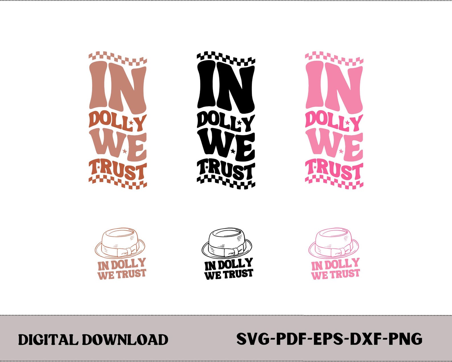 In Dolly We Trust SVG, in Dolly We Trust PNG, Country Cut File, Country ...