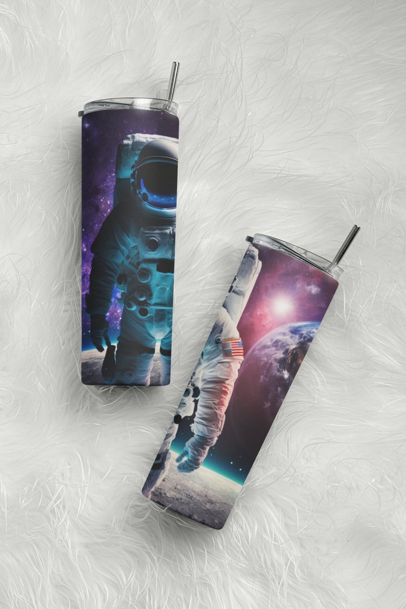 Tumbler Wrap 20oz Skinny Tumbler Wrap Astro Space Tumbler Sublimation ...