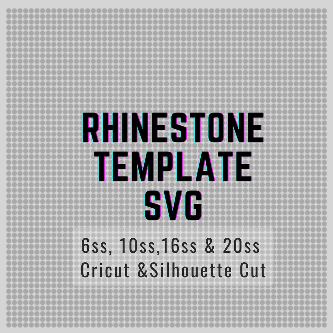 Rhinestone Template SVG Rhinestone Cut File Silhouette Cut File Cricut ...