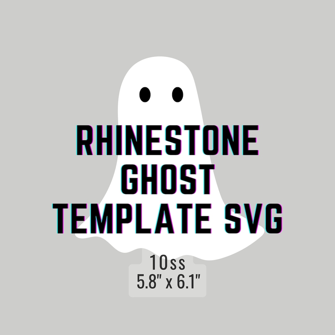 Rhinestone Template Ghost 10ss Rhinestone Template Halloween Design ...