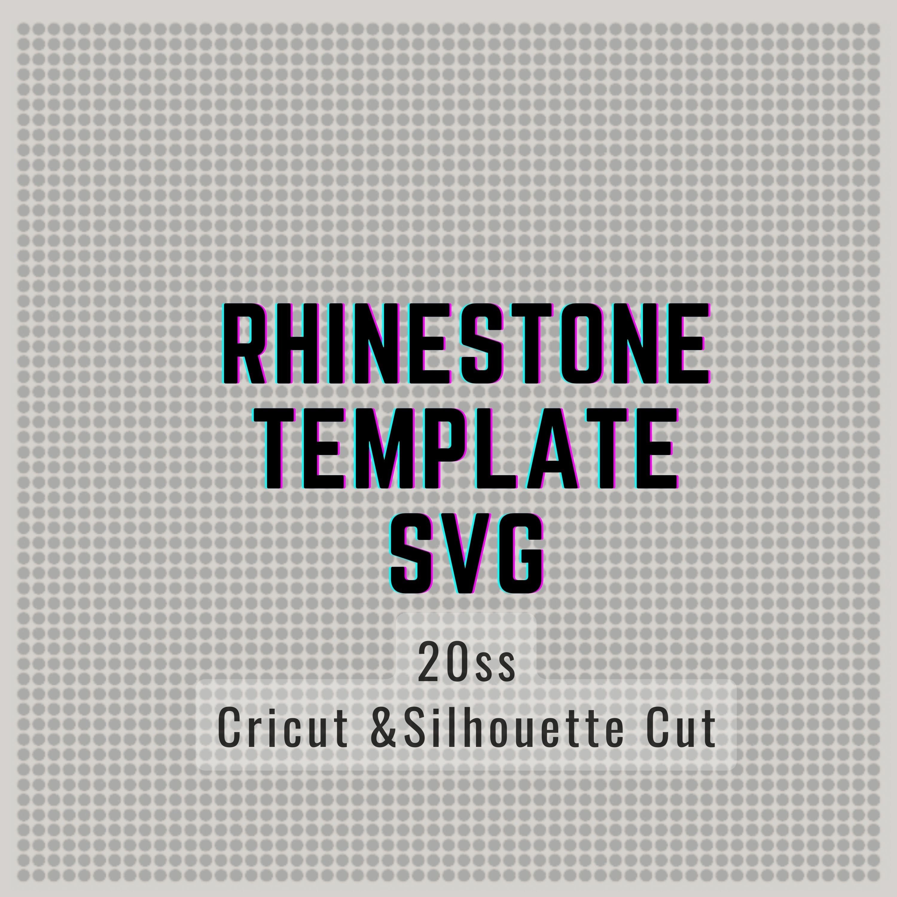 Rhinestone Template SVG Rhinestone Cut File Silhouette Cut File Cricut ...