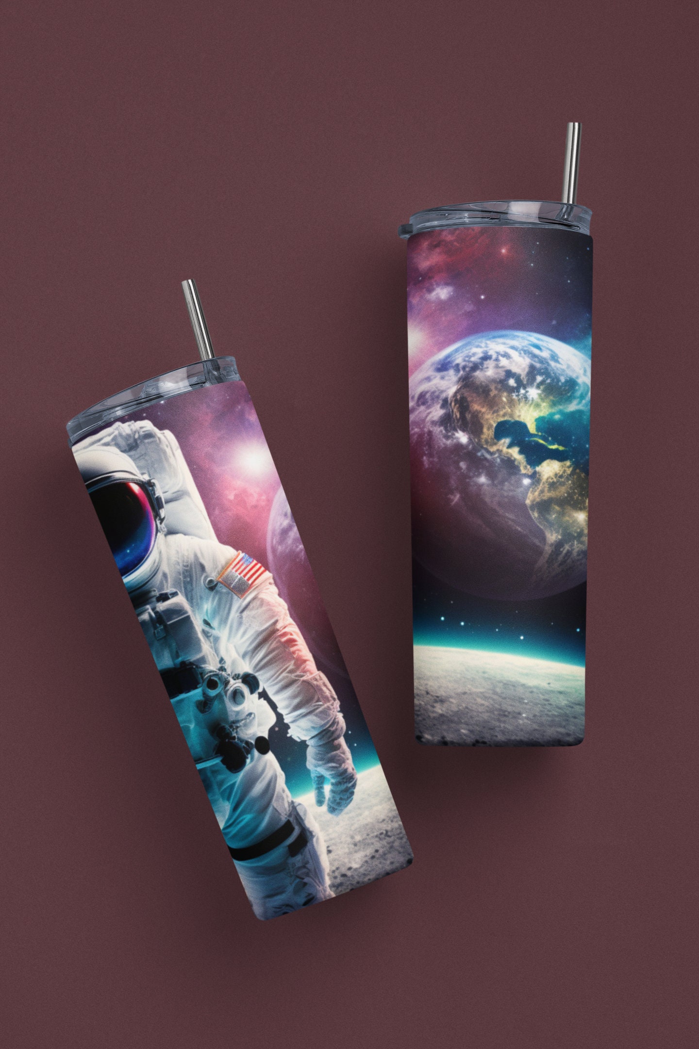 Tumbler Wrap 20oz Skinny Tumbler Wrap Astro Space Tumbler Sublimation ...