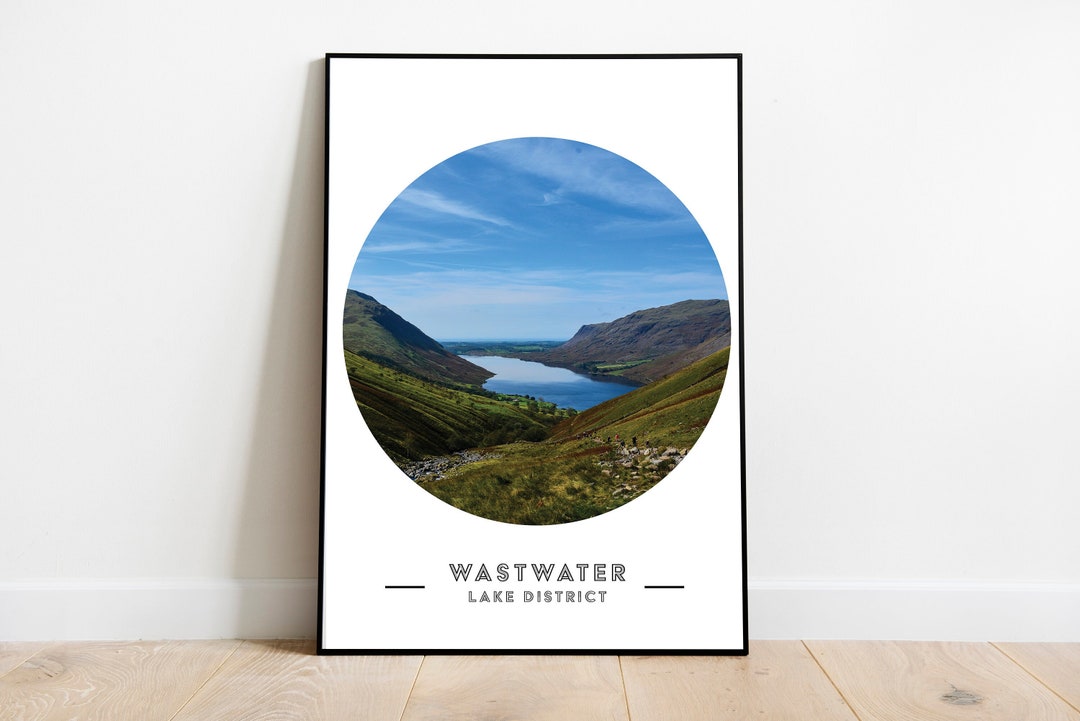 Wastwater Poster, Lake District National Park Poster, Lake District ...