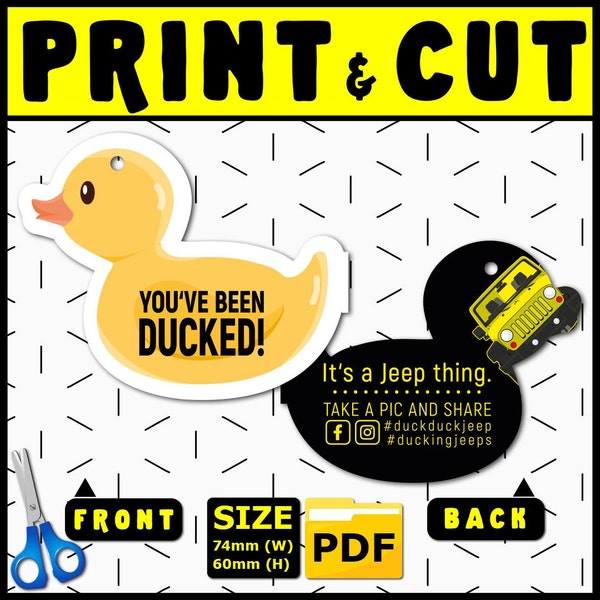Jeep Duck Tags - Etsy