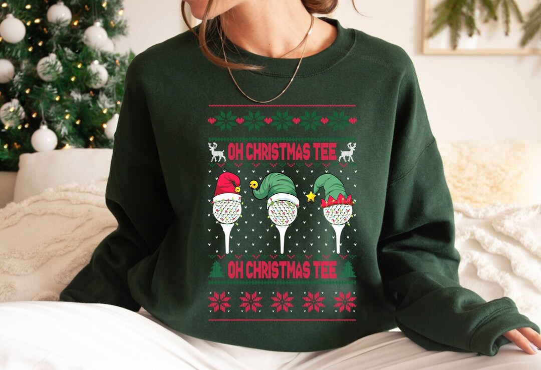 Ugly Christmas Golf Sweatshirt: Funny Holiday Golfer Gift - Etsy