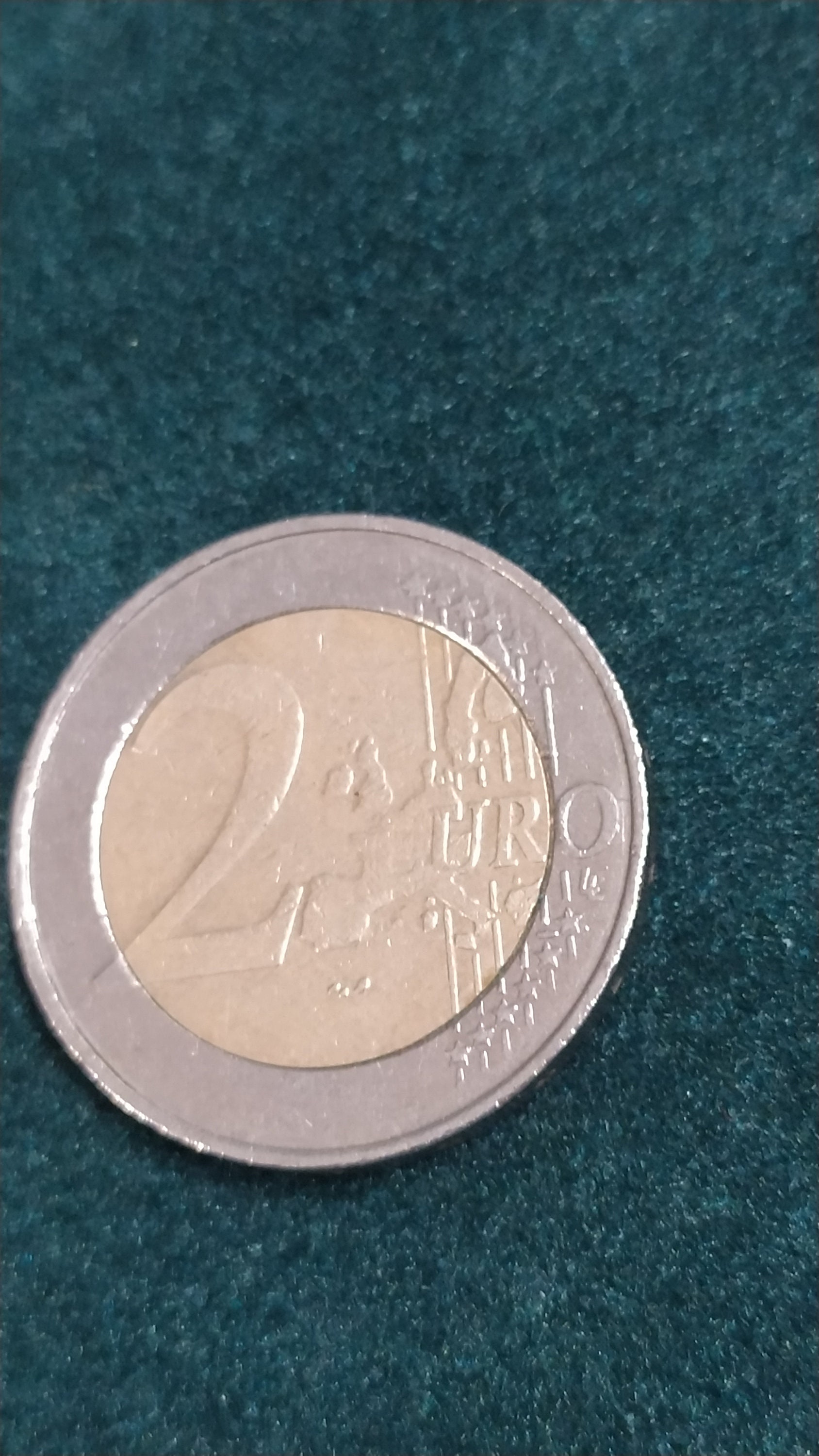 A 2 Euro Coin With an Error. There is No Letter E - Etsy