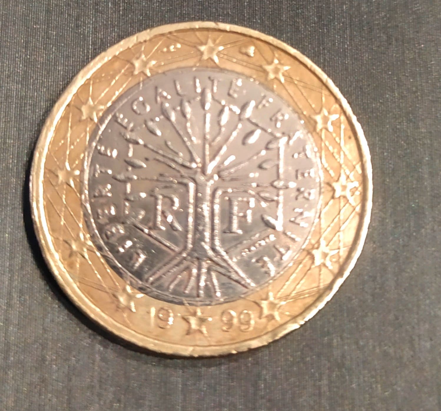 1 Euro Coin France 1999 With a Rare Mistake - Etsy