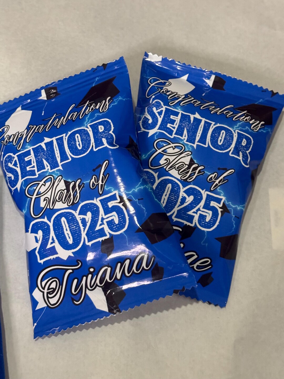 Dozen Variety Personalized CHIP BAG Filled Bags Custom Graduation Chips ...