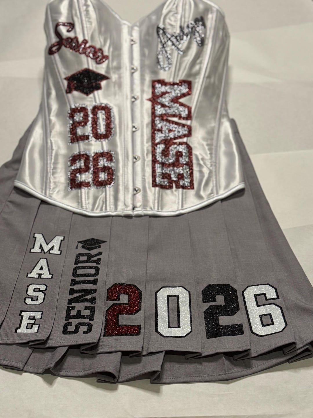 Senior Skirt Corset Set: 2026 Graduation Outfit - Etsy