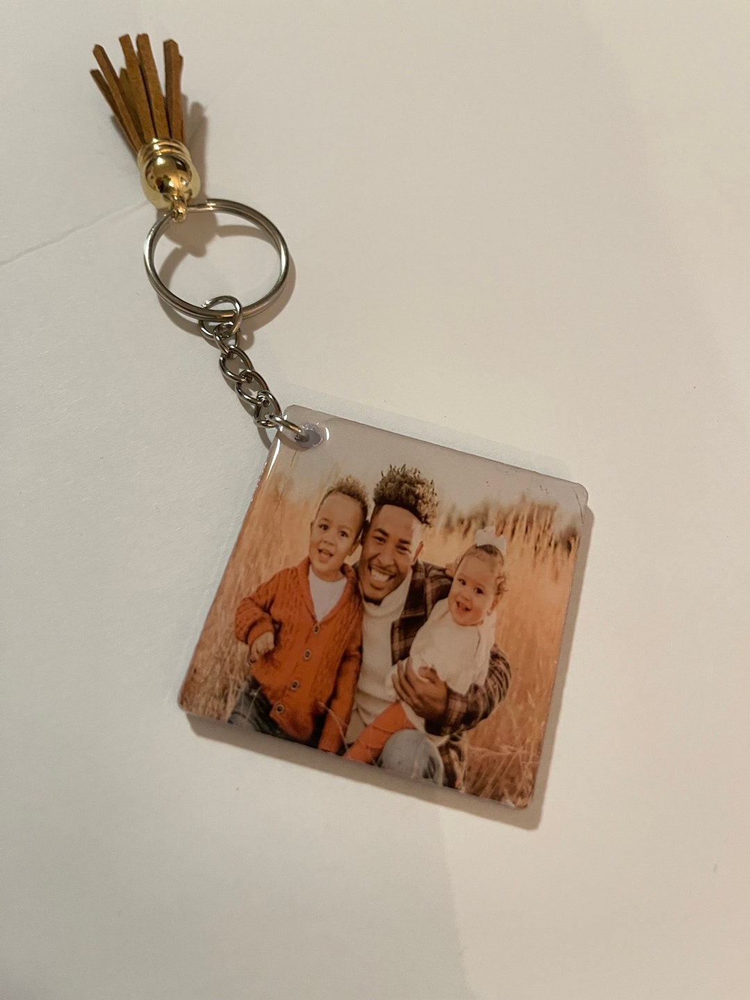 Customized/ Personalized Photo/memory Keychain/ Double-sided - Etsy