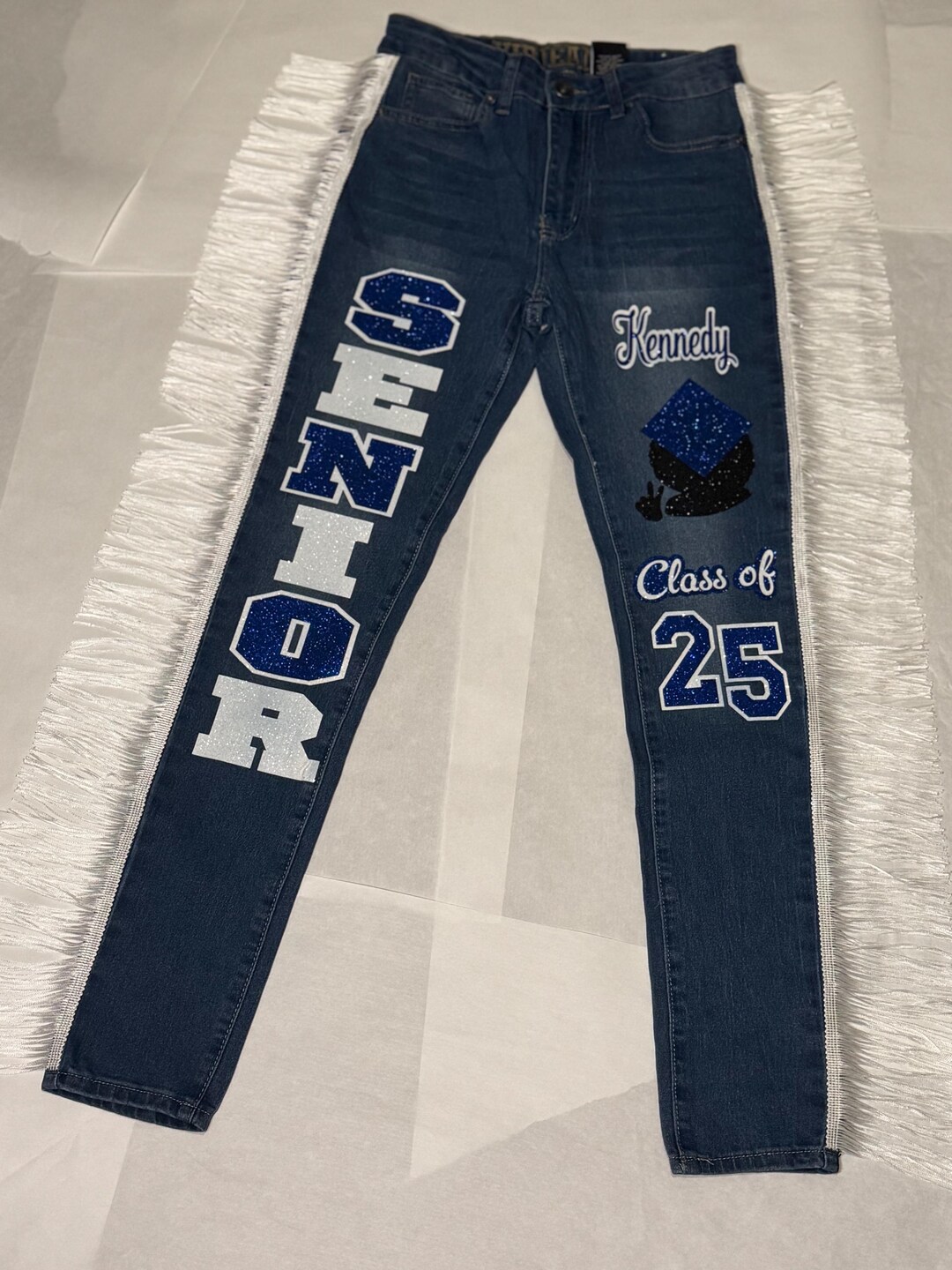 Custom Senior Graduation Jeans - Etsy
