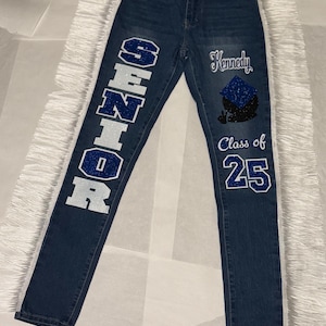 Custom Senior Graduation Jeans - Etsy